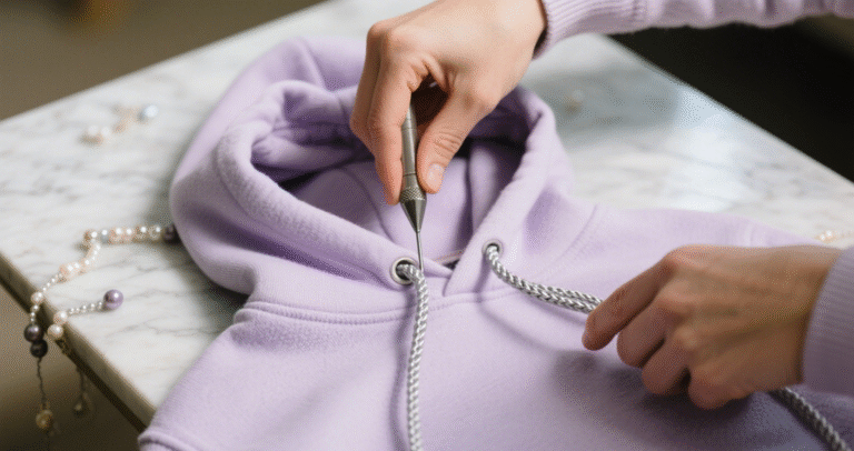 How to get a Hoodie String Back in 丨Repair Guide丨Sumkclothing